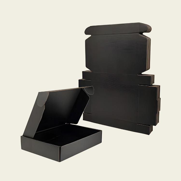 Custom Printed Black Shipping Boxes | Hot Custom Boxes