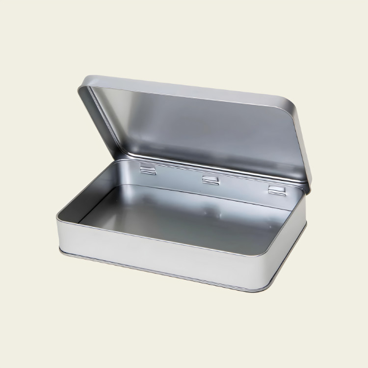 Custom Square Hinged Tin Boxes | Hot Custom Boxes